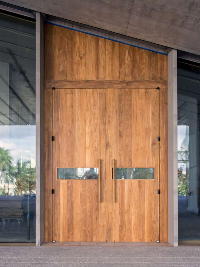 Teak Entrance Doors | Custom Natural Teak Doors | Mahogany